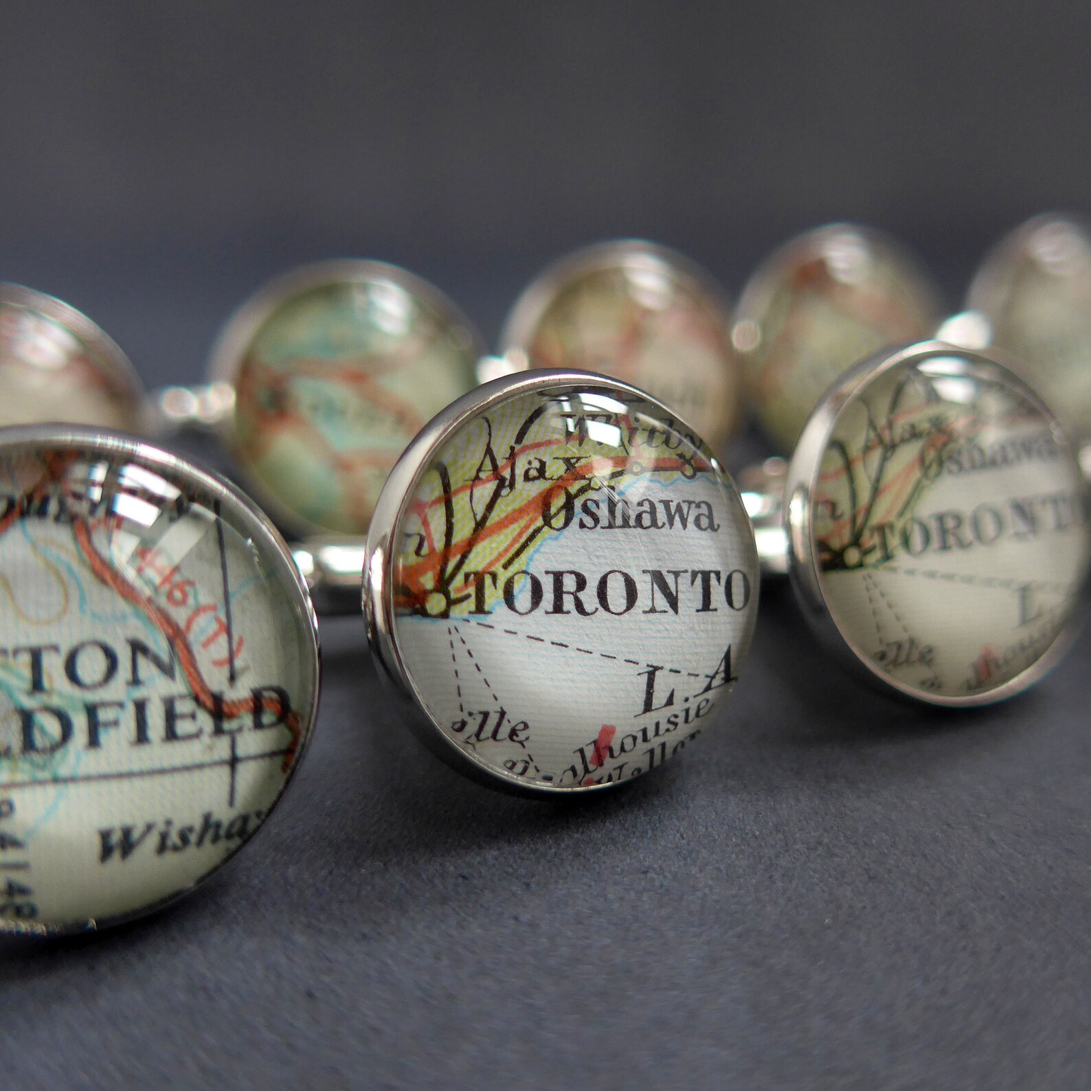 Cufflinks With Personalised Maps, Custom for You - Etsy