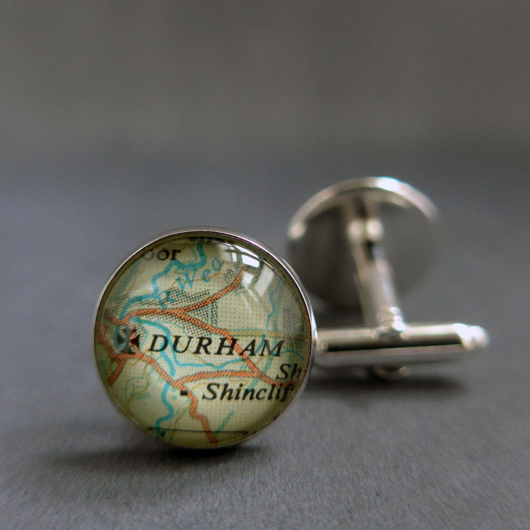 Customizable Cufflinks, Map and Travel Themed Men's Gift Idea, Unique ...