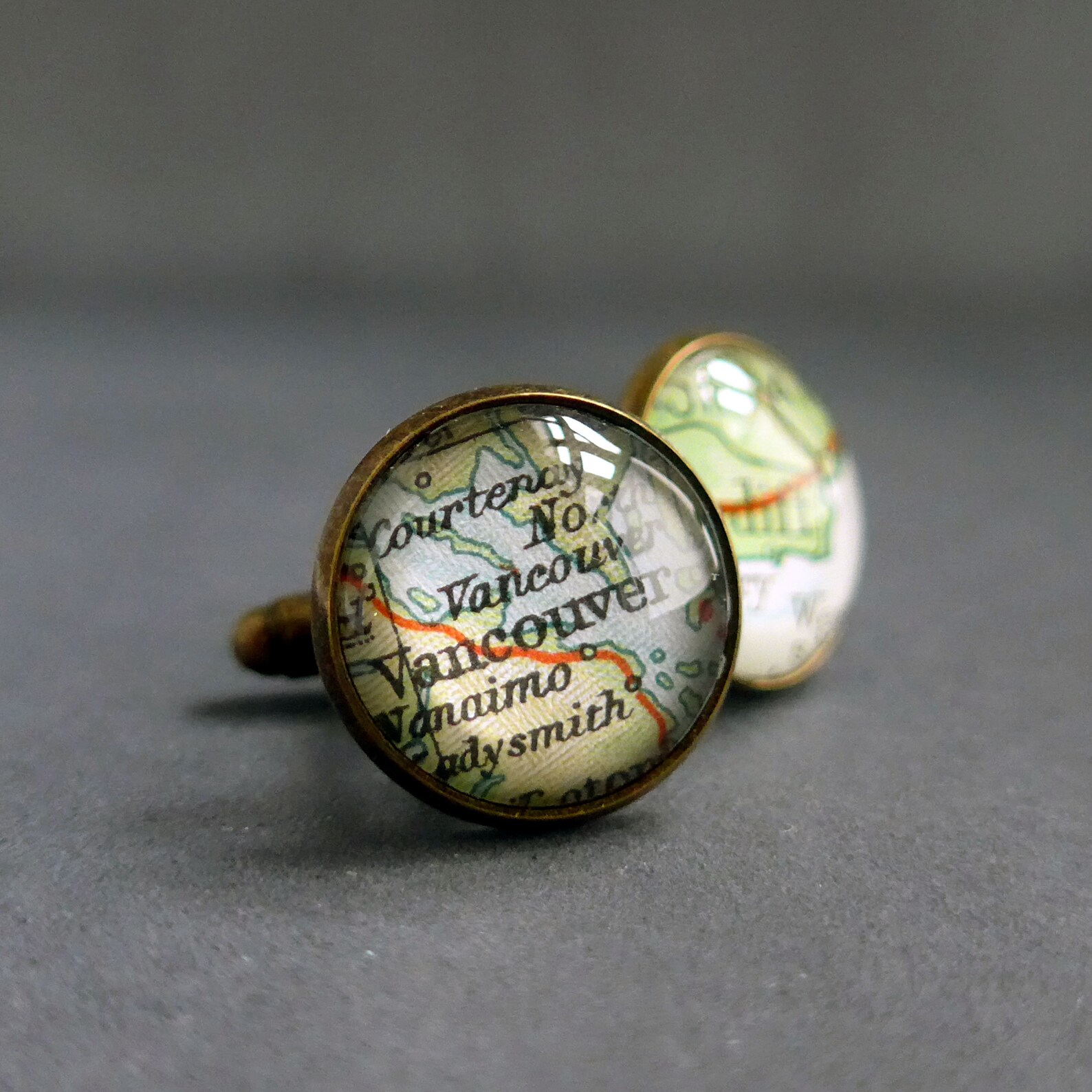 Cufflinks With Personalised Maps, Custom for You - Etsy