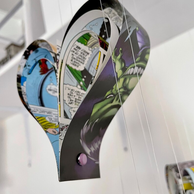 Comic Book Decorations Paper Hearts Geek Party Decor - Etsy