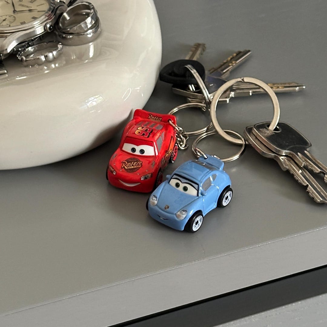 Disney Cars Mini Keychain / Couple Bagcharm / Matching Keyring ...