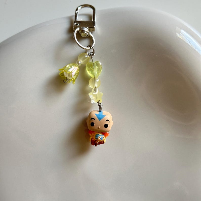 Avatar Keychain / Couple Keycharm / Matching Keyring / Aang & Katara ...