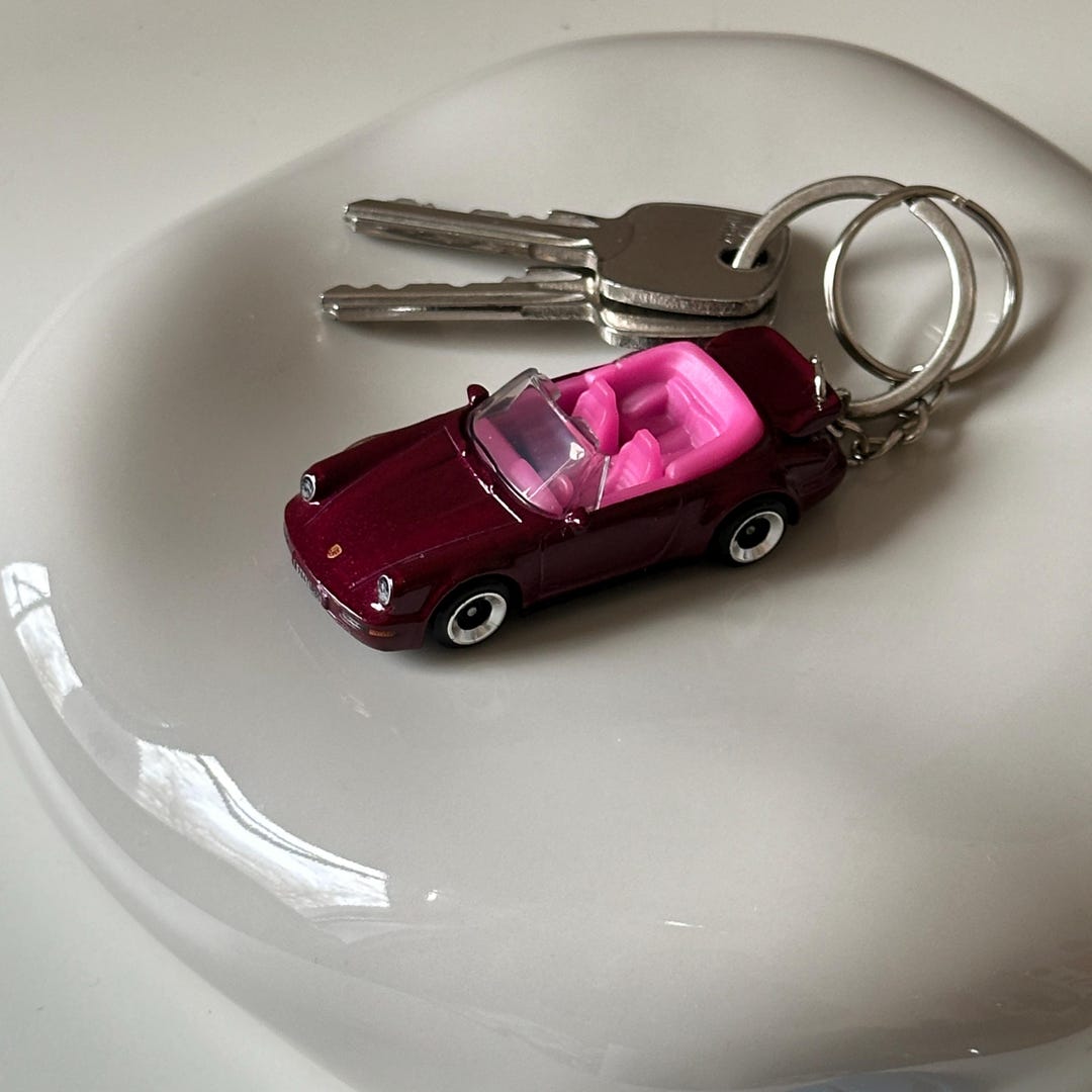 PORSCHE 911 Turbo Cabrio Keychains [hotwheels Car Bagcharm & Keyring ...