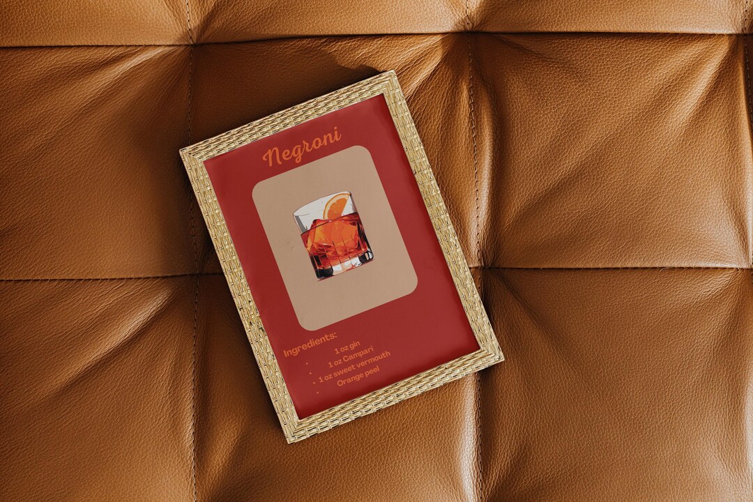 Cocktail DIY Printable Poster Digital Download Wall Art for Home Decor ...