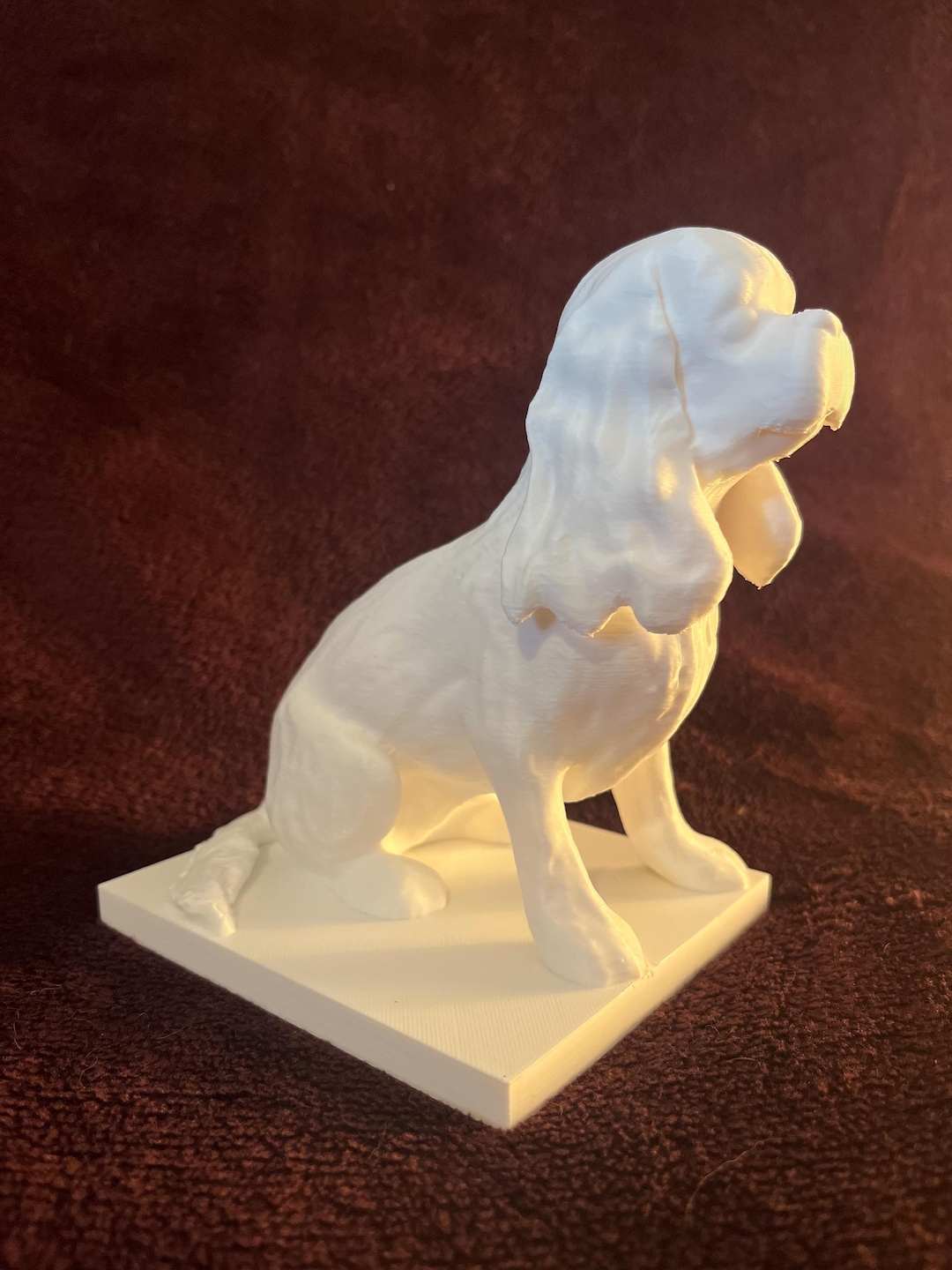 Cavalier King Charles Spaniel 3d-printed Unpainted Figurine Worldwide Shipping - Etsy