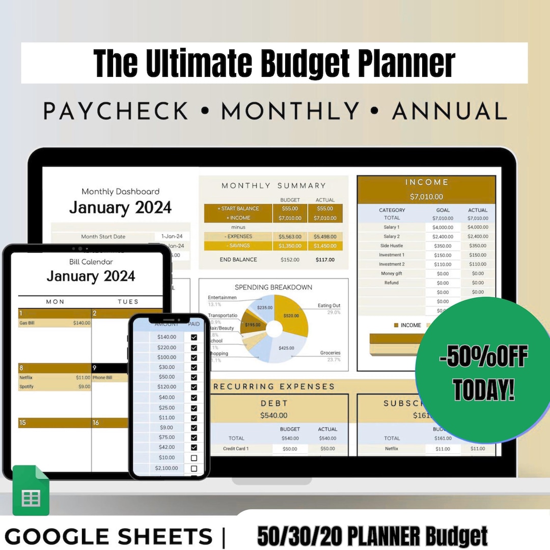 Smart Budget Planner & Expense Tracker – Master Your Finances and Save ...