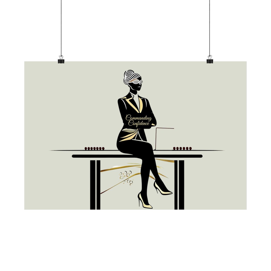 Commanding Confidence : Premium Art Print Perfect Poster Gift for Women ...