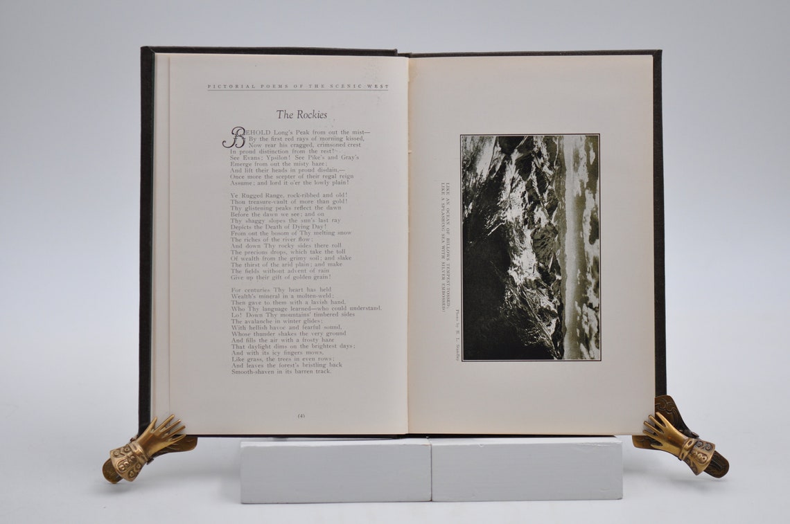 Vintage 1929 Poetry Book Pictorial Poems of the Scenic West by | Etsy