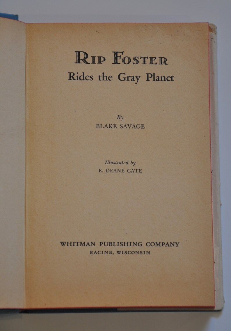 1952 Rip Foster Rides the Gray Planet Classic Vintage Sci-fi Book by ...