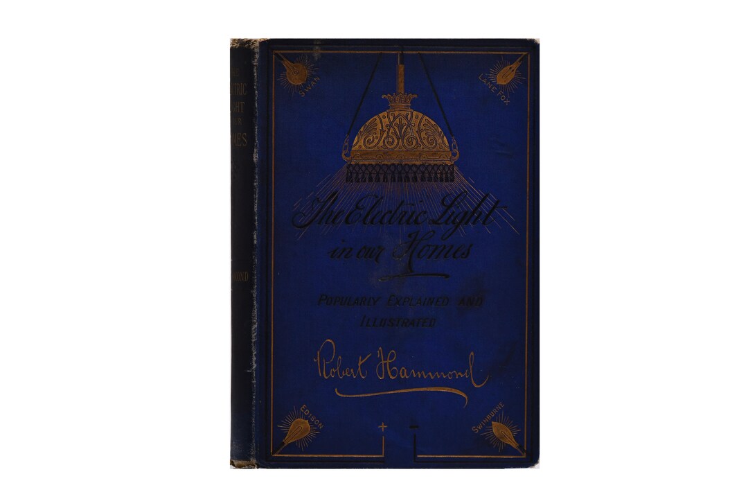 Antique Lighting Book: the Electric Light, 1884 First Edition - Etsy