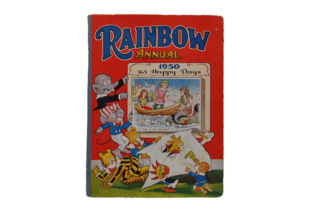 Vintage 1950 British Rainbow Annual Edited by Mrs. Bruin - Etsy
