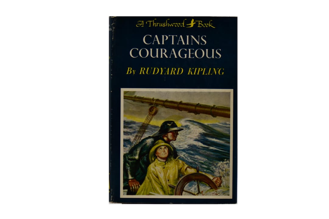 Vintage Captains Courageous Book: Rudyard Kipling Thrushwood Classic - Etsy