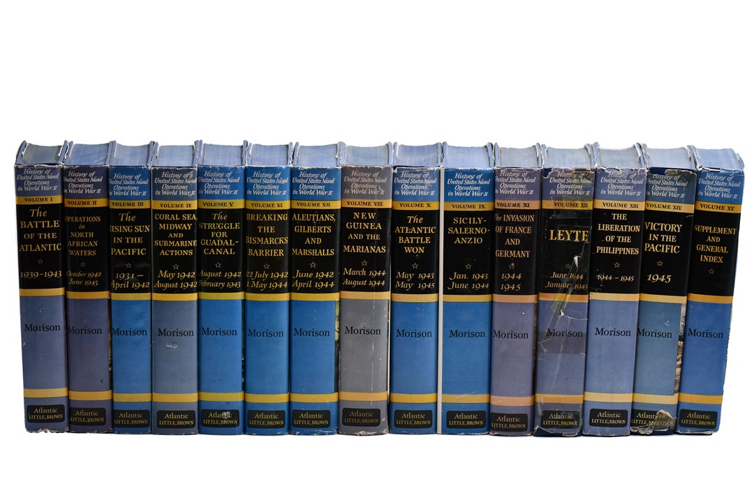 Vintage WWII Naval Operations Book Set: Samuel Eliot Morison, 15 ...