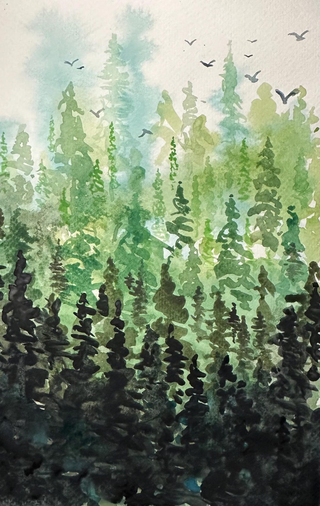 Forest Flyover - Etsy