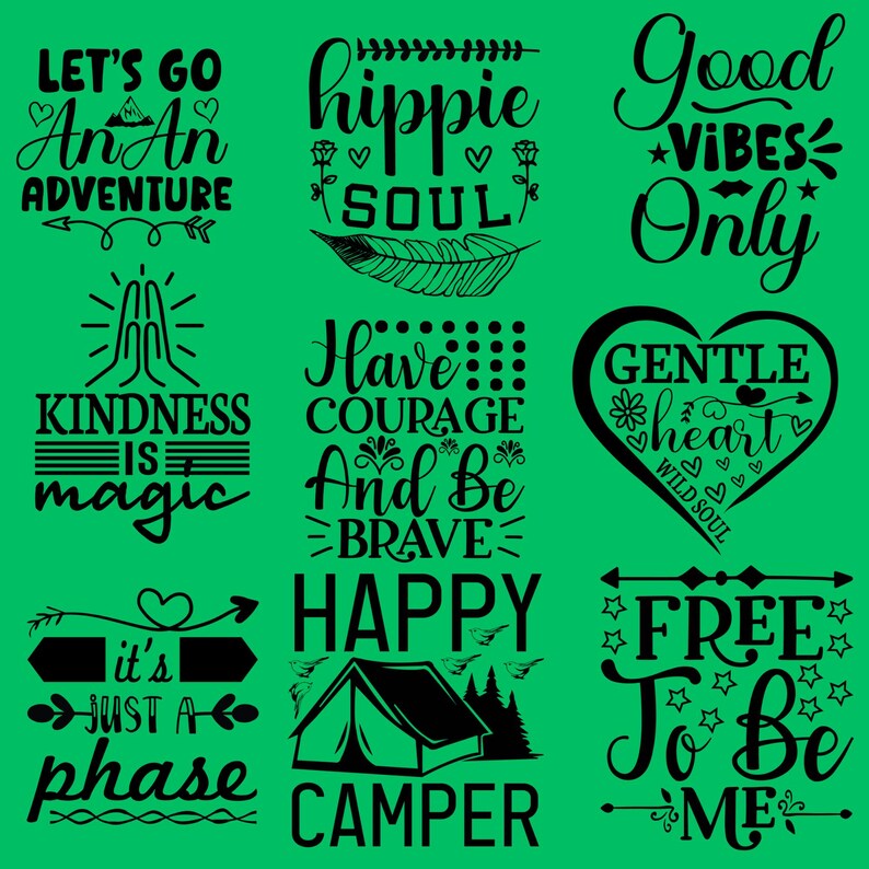Boho SVG Files Bundle: 100 Unique Designs (digital Download) - Etsy