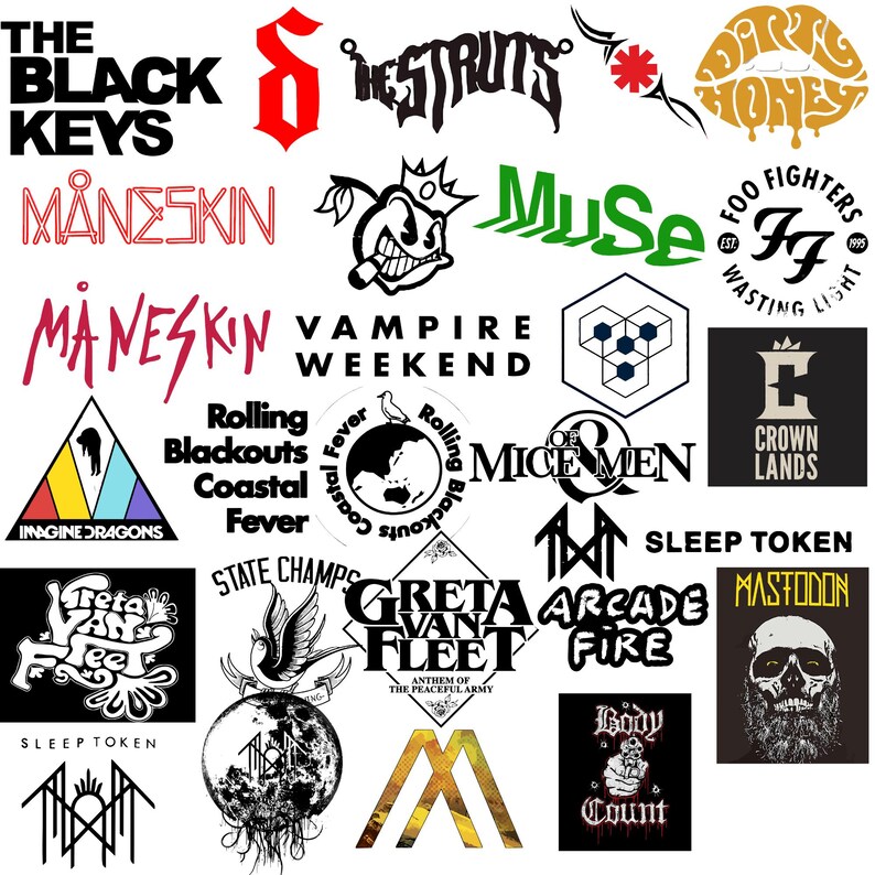 210+ Rock Band PNG Bundle | Heavy Metal Designs | Rock and Roll ...
