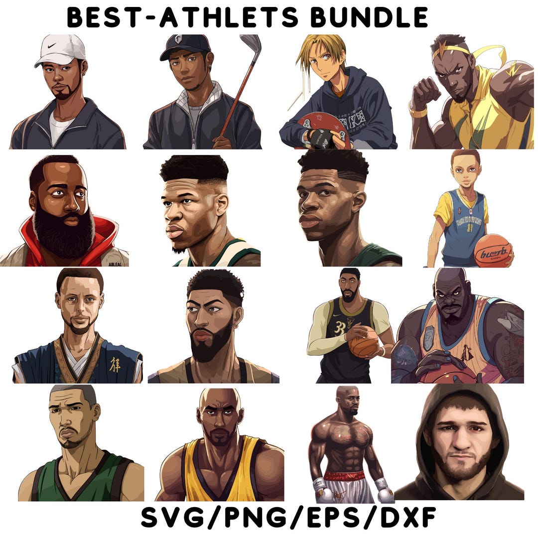 Best Athletes SVG Bundle | Sports SVG | Athlete Quotes & Icons ...