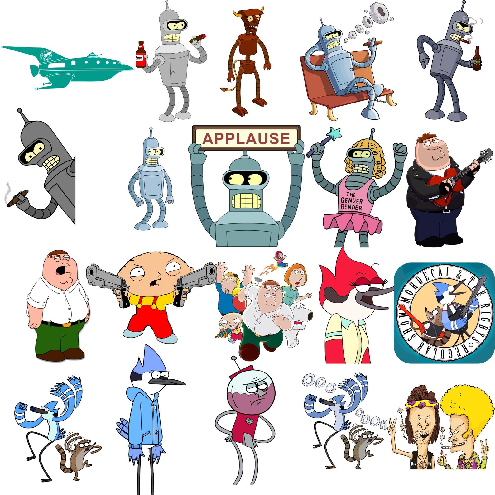 Cartoon Character SVG Bundle | Famous Animated Characters | Cricut ...