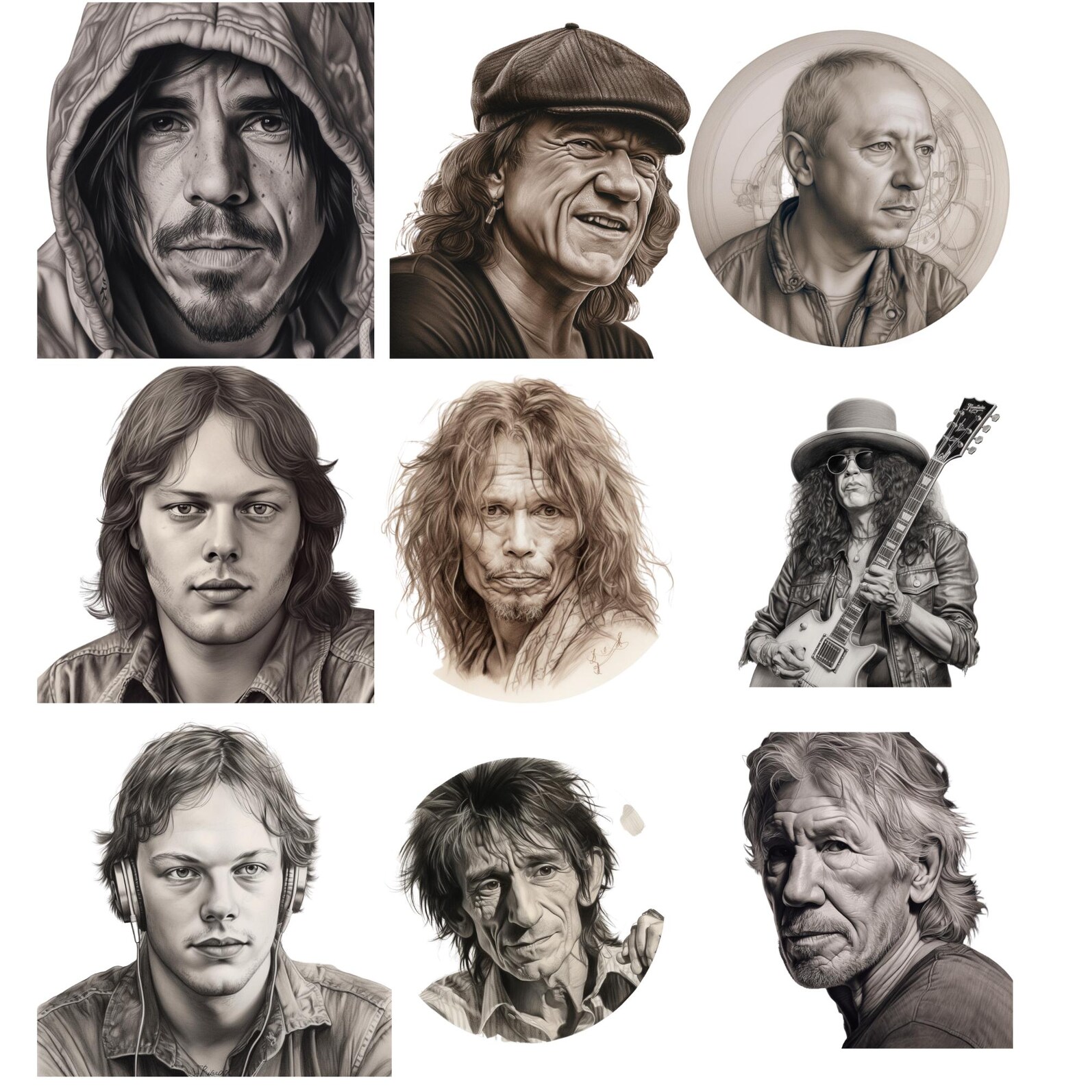 Rock Legend SVG Bundle: Iconic Music Designs (digital Download) - Etsy