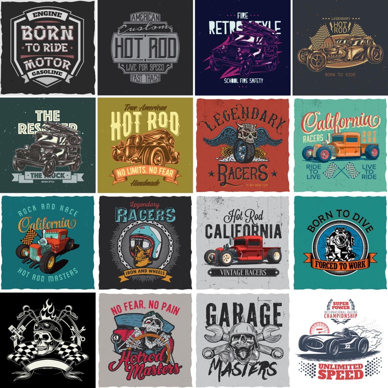120+ Car Theme SVG Bundle | Racing SVG | Classic Cars | Muscle Cars ...