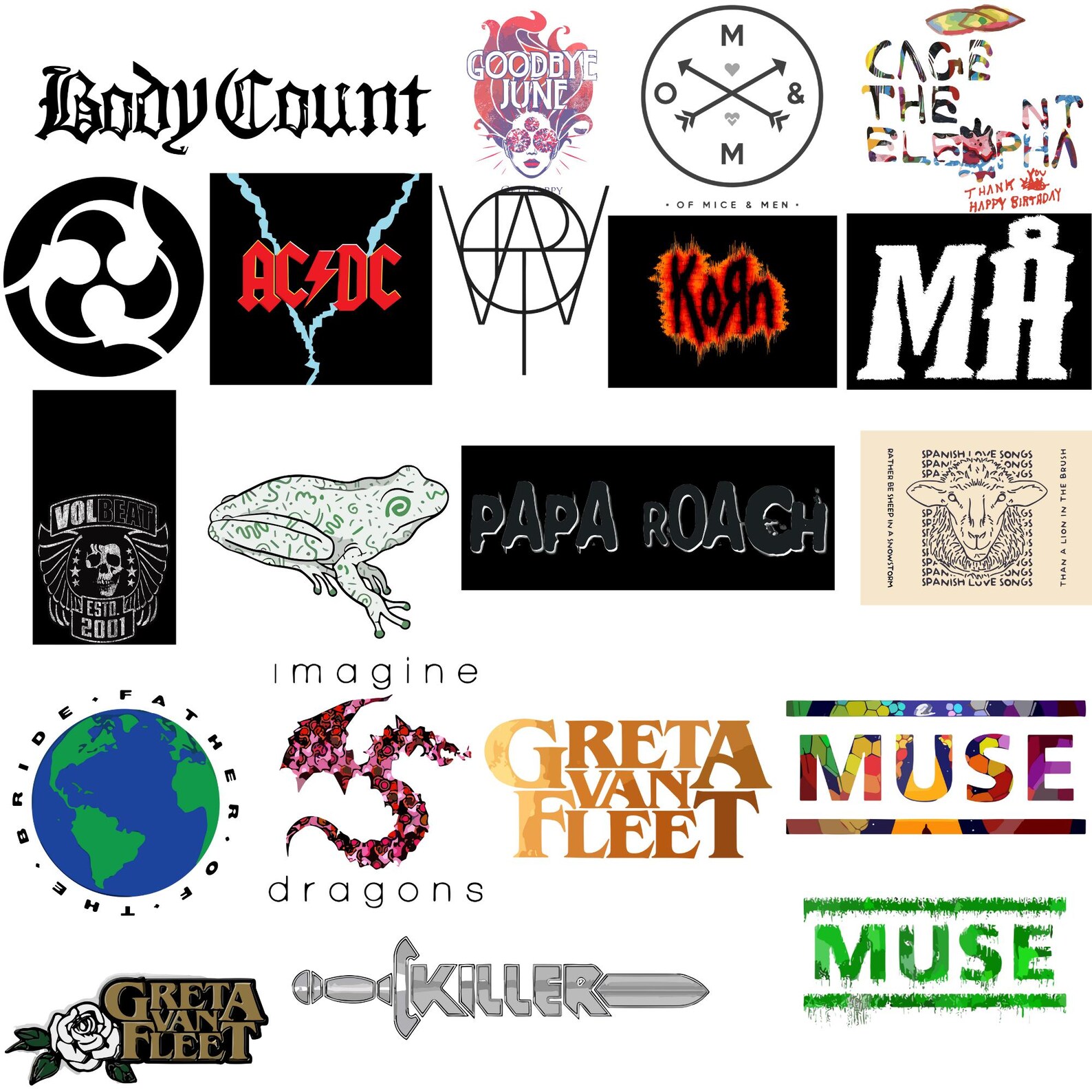 210+ Rock Band PNG Bundle | Heavy Metal Designs | Rock and Roll ...