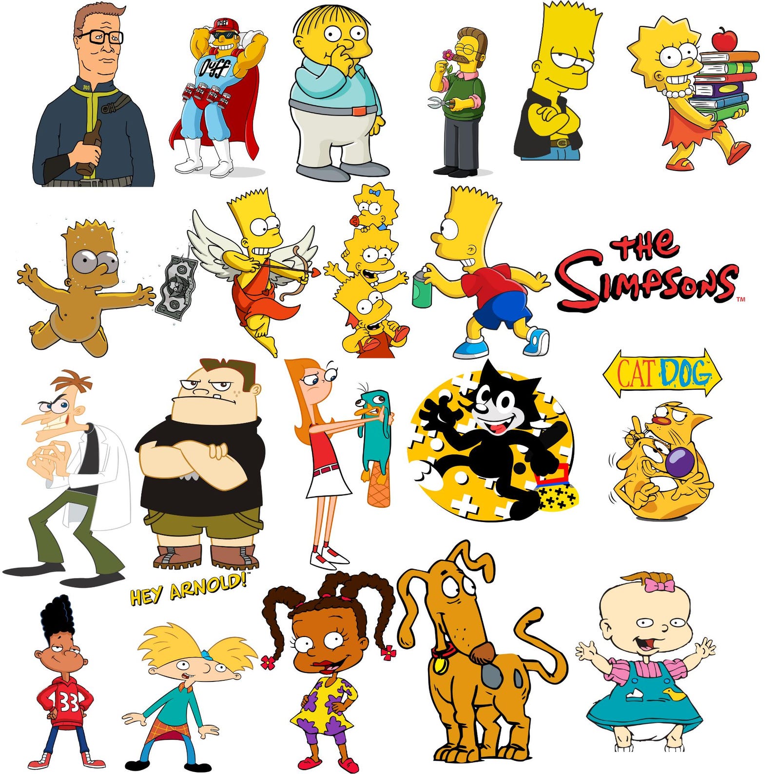 Cartoon Character SVG Bundle | Famous Animated Characters | Cricut ...
