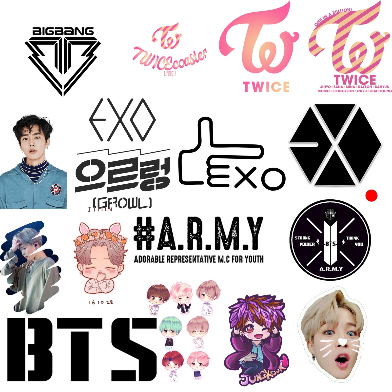 K-pop SVG Bundle: Fan Art Designs for Cricut & Silhouette (digital ...