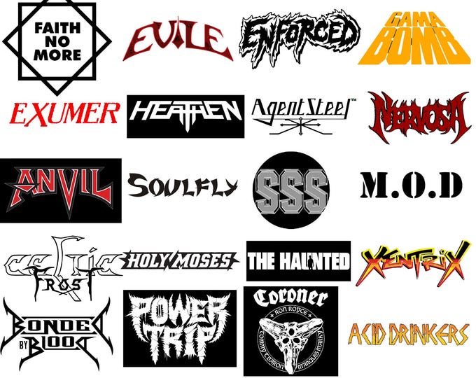 Rock Band Logos und 90er Jahre Design SVG Bundle PNG DXF T-Shirt ...