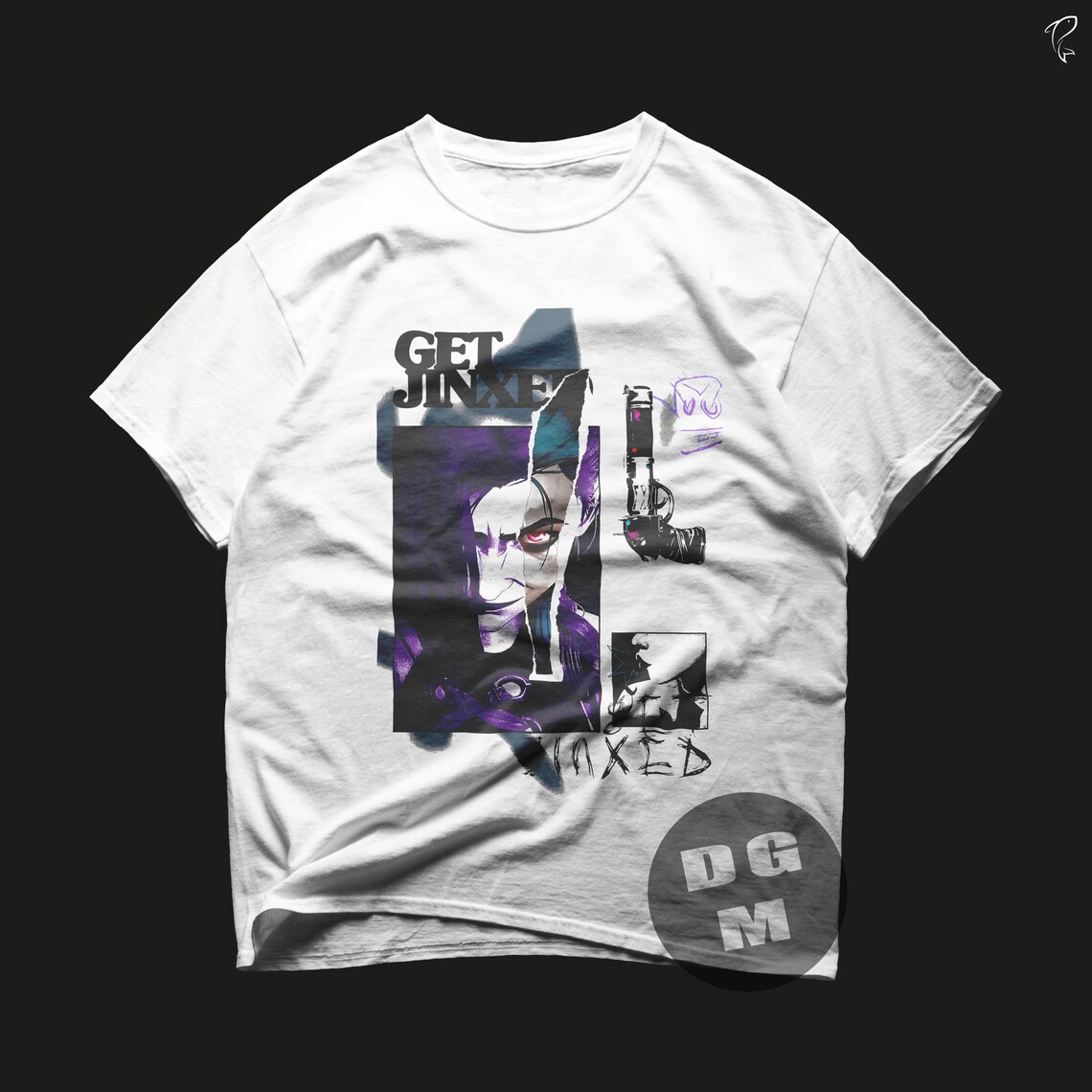 Arcane Jinx T-shirt League of Legends Merch Graphic Tee Stylish Gamer ...