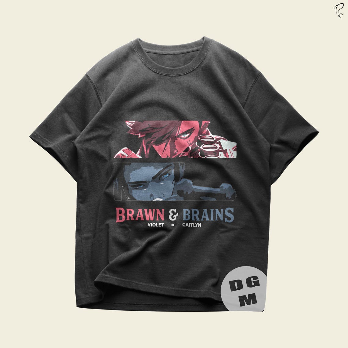 Arcane T-shirt Caitlyn and Vi Graphic Tee League of Legends Merch ...