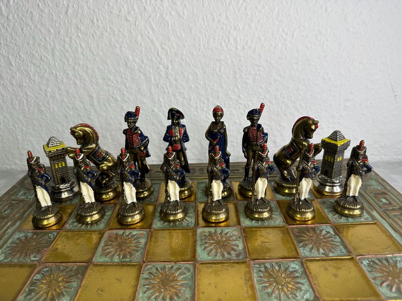 Luxury Chess Set Italfama NAPOLEON BIG Set Mit Chess Board - Etsy