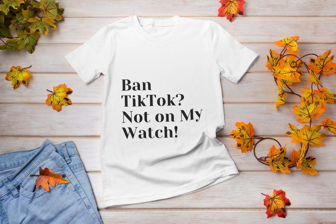 Tiktok Ban T-shirt Trendy Social Media Tee, Unisex Heavy Cotton Shirt ...