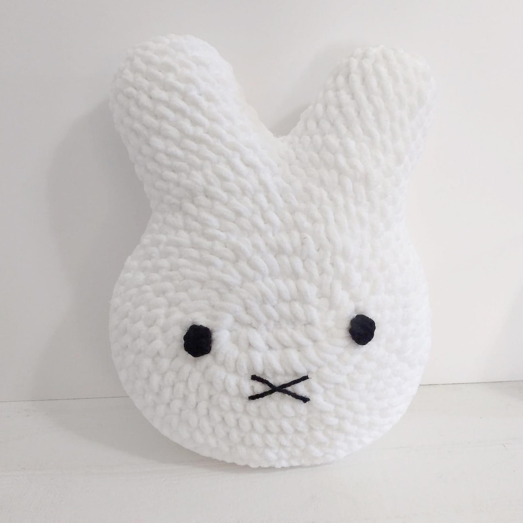 Crochet Miffy Bunny Pillow Cushion - Etsy