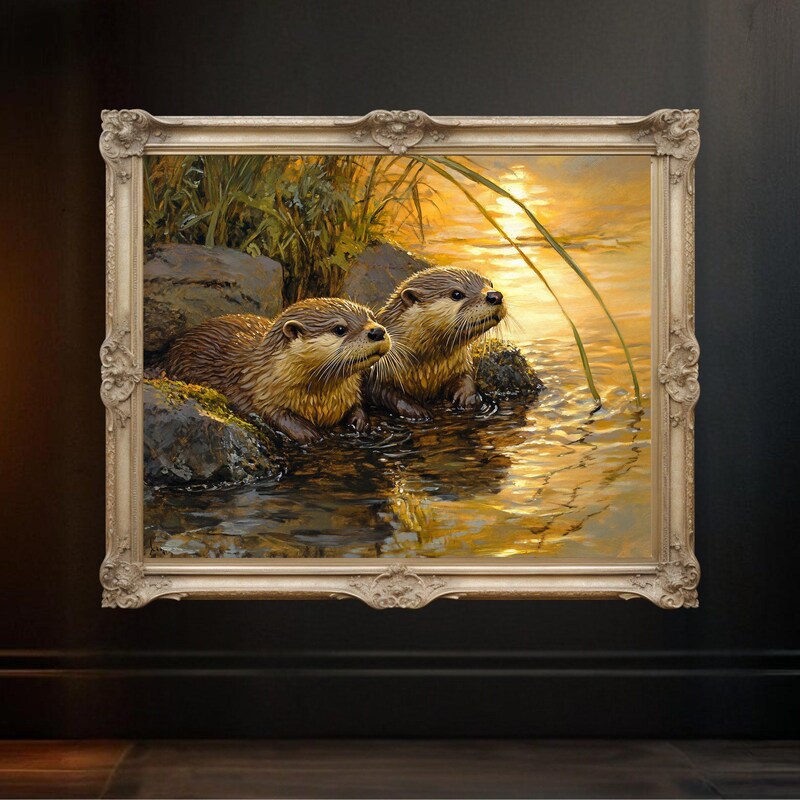 Otter Painting - Etsy
