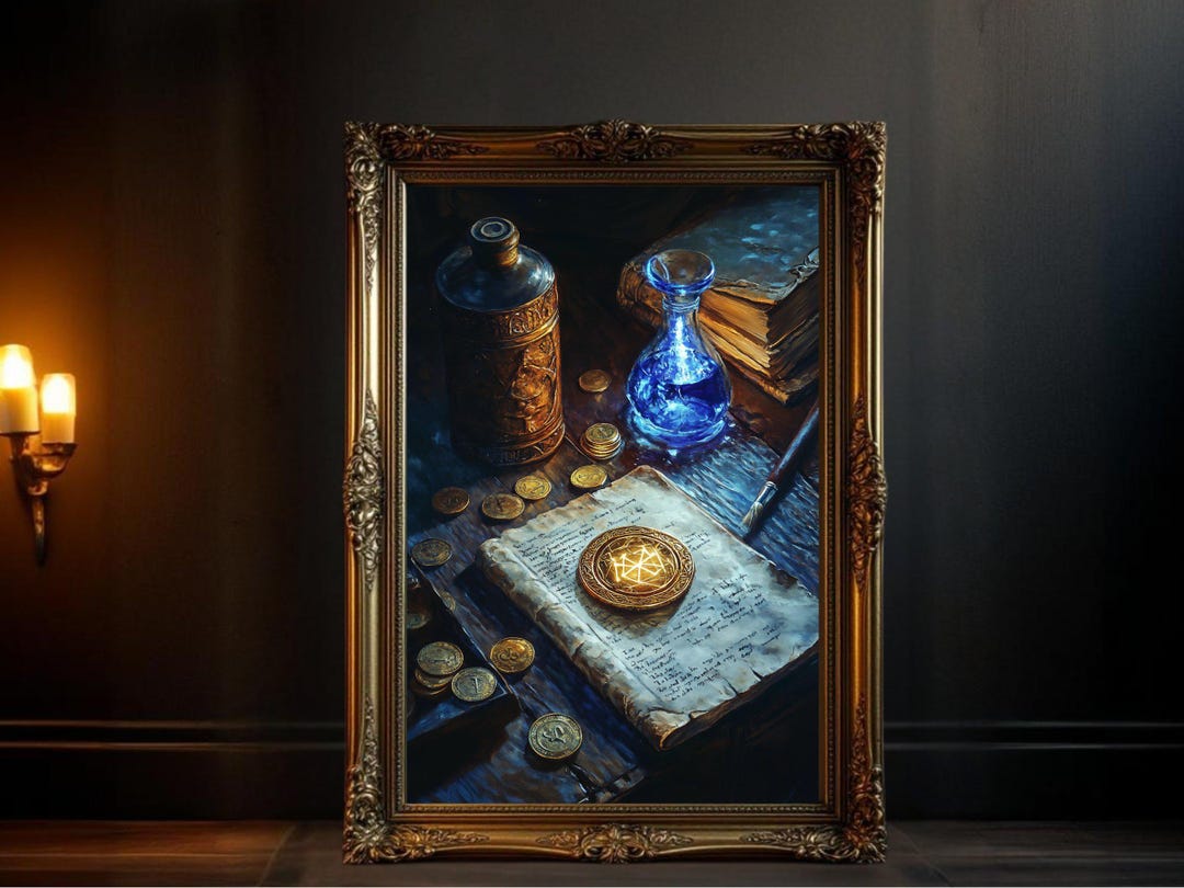 Enchanted Alchemy Wall Art, Magical Apothecary Print, Sorcery Potion ...