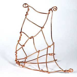 Copper Spider Web Decoration - Lightweight Handmade Wire Spider Web ...