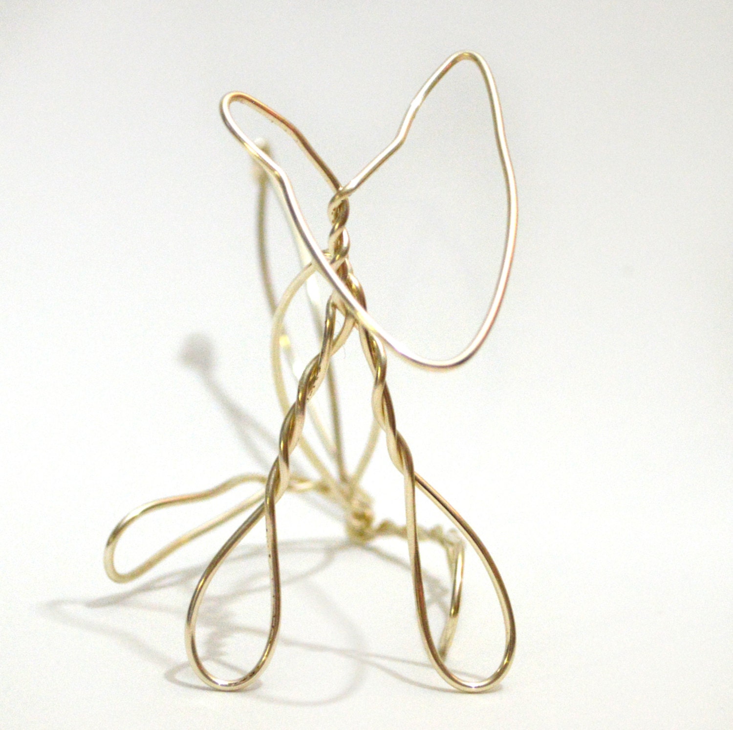 Sitting Fox Sculpture Silver Wire Fox Sculpture Medium - Etsy