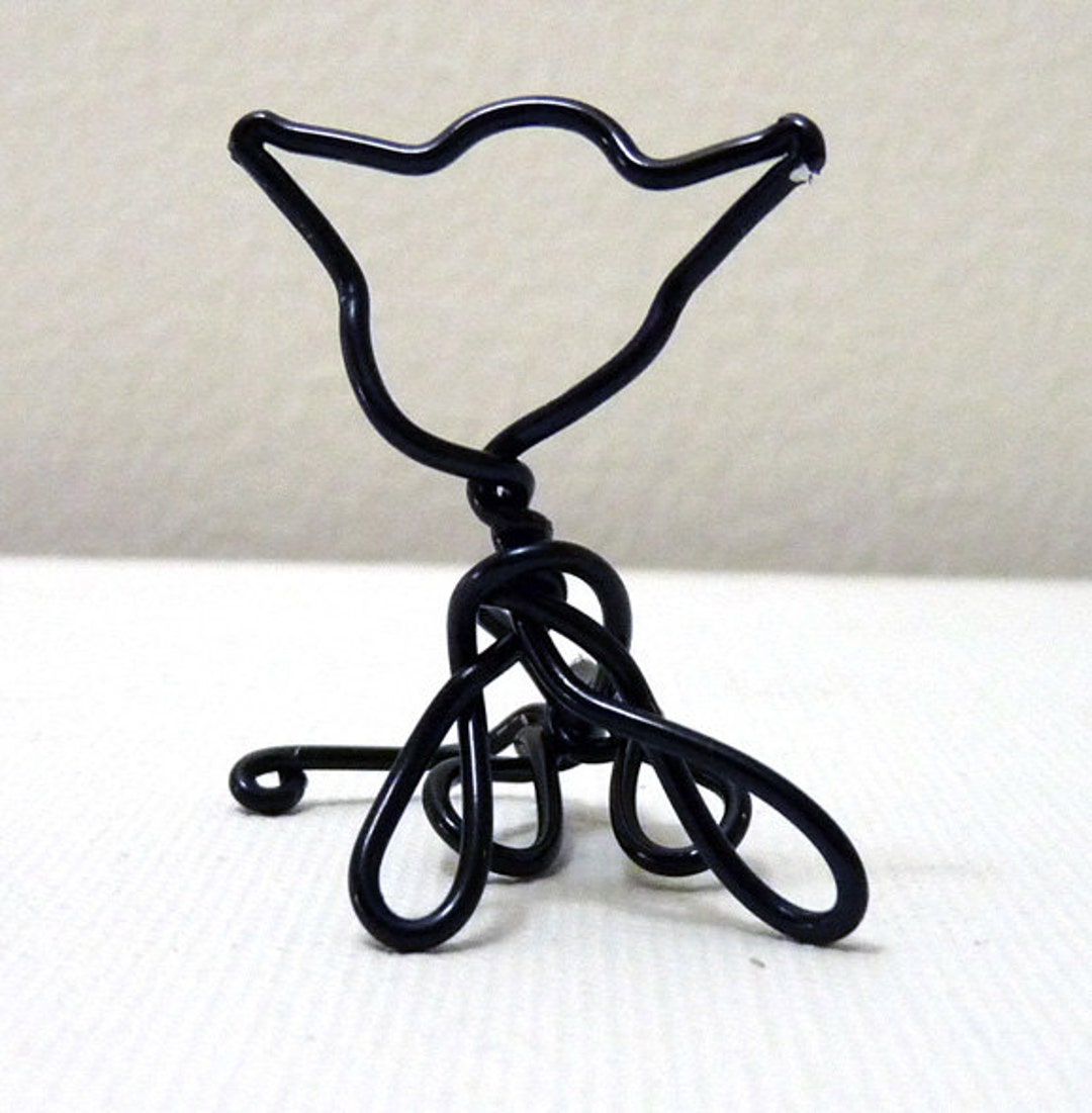 Black Alien Kitten Wire Sculpture- Black Cat Wire Art - Etsy