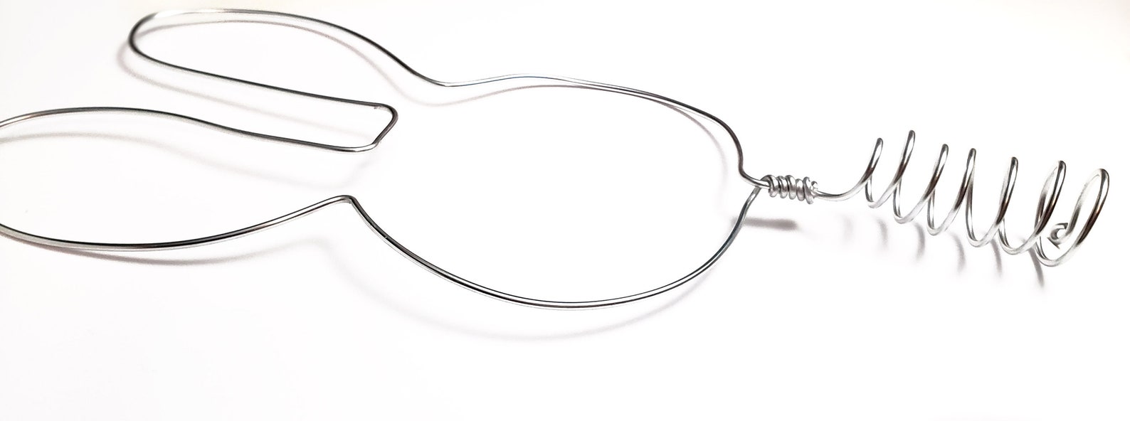 Big Silver Bunny Rabbit Tree Topper Wire Handmade Tree Topper - Etsy