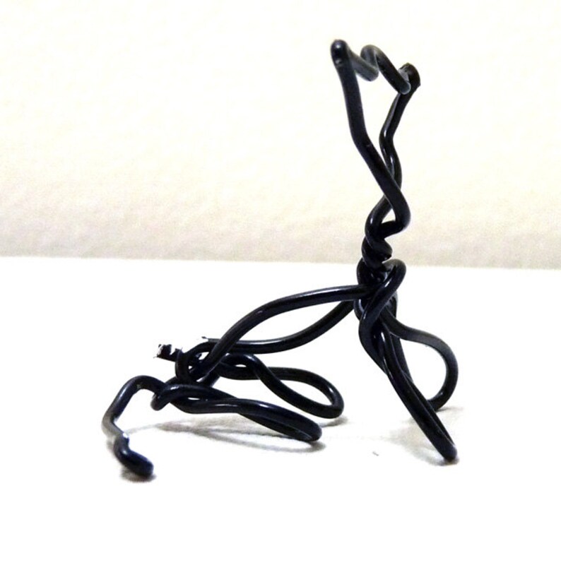 Black Alien Kitten Wire Sculpture Black Cat Wire Art | Etsy