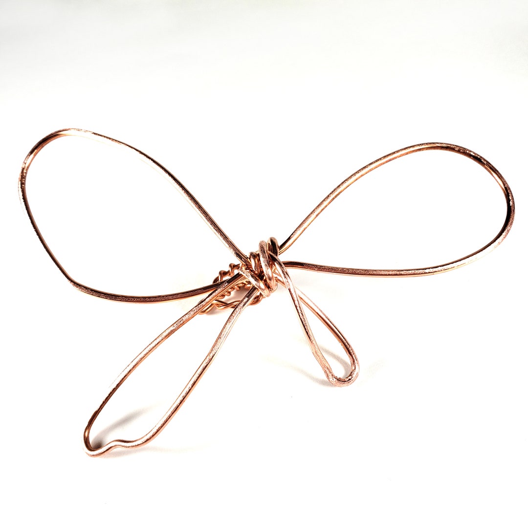 Copper Bow for Wreaths- Solid Copper Wire Handmade Metal Bow - 120122 D ...