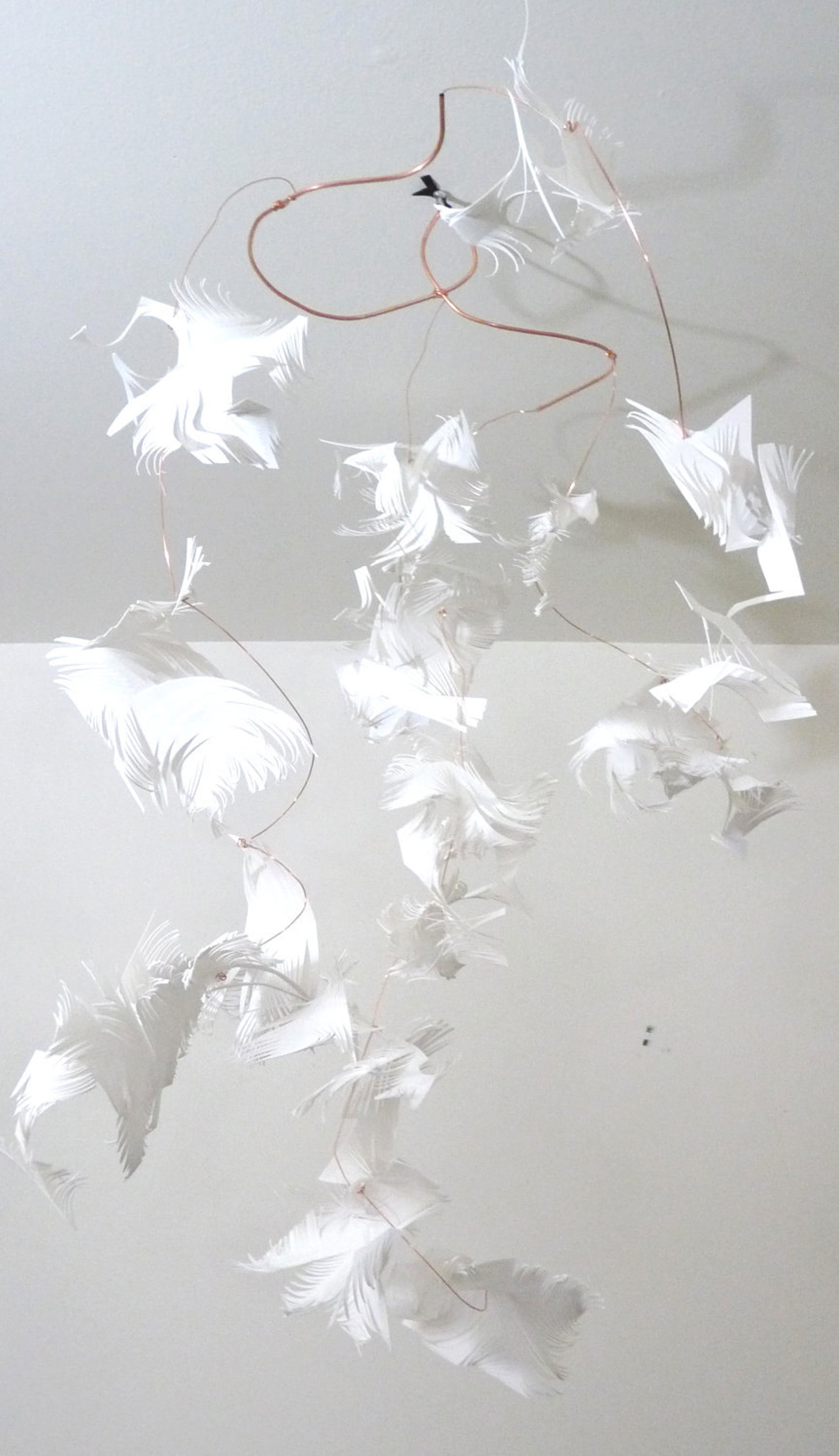 Wind Hanging Cut Paper Sculpture on Copper Hand Cut - Etsy