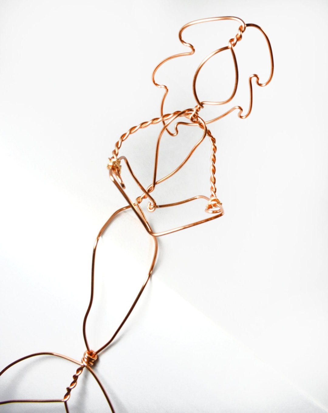 Mermaid Bookshelf Sculpture- Copper - Wire Sculpture Bookshelf Mermaid ...