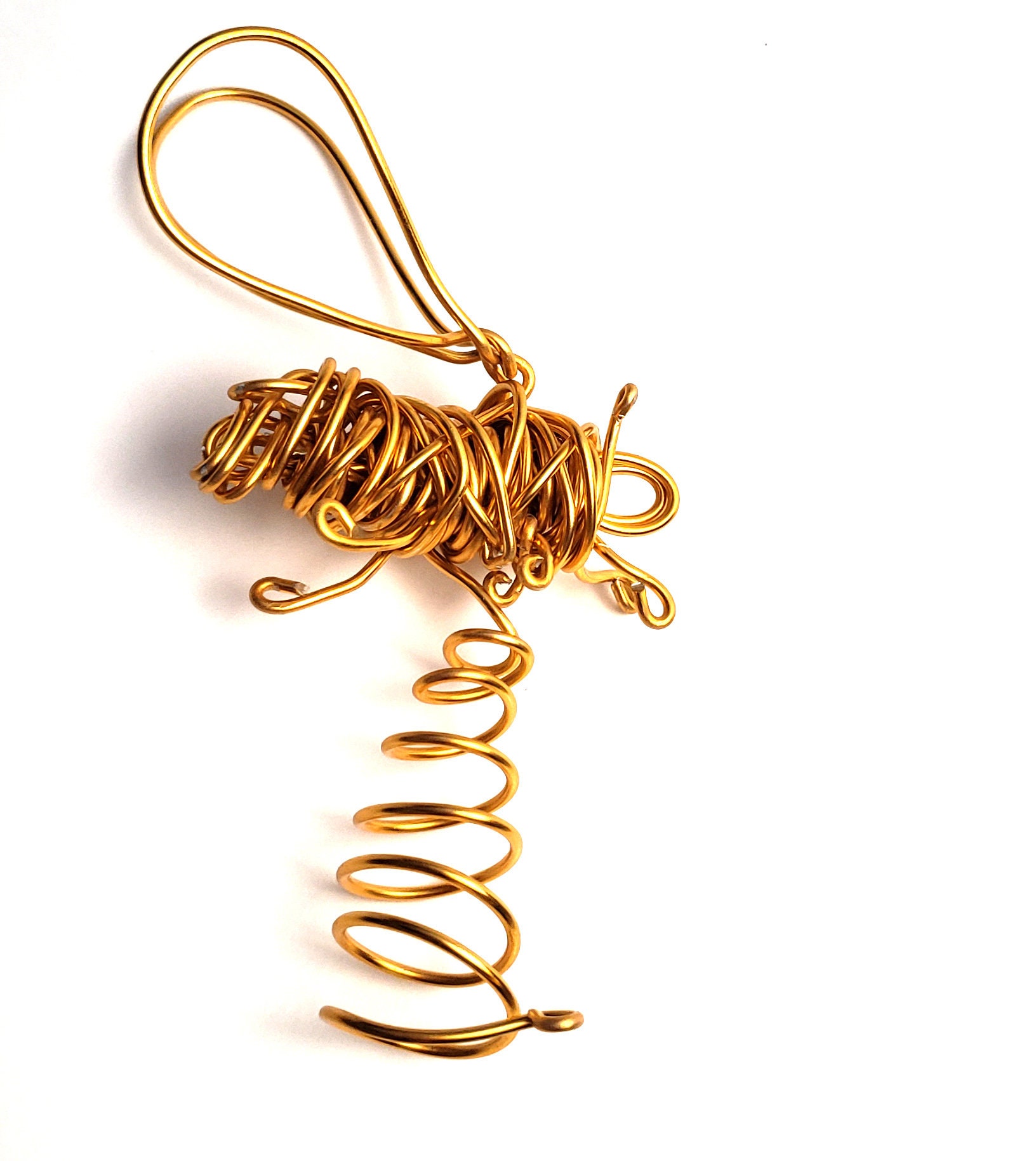 Mini Chubby Golden Bee Tree Topper Bottle Topper Wire Bee - Etsy