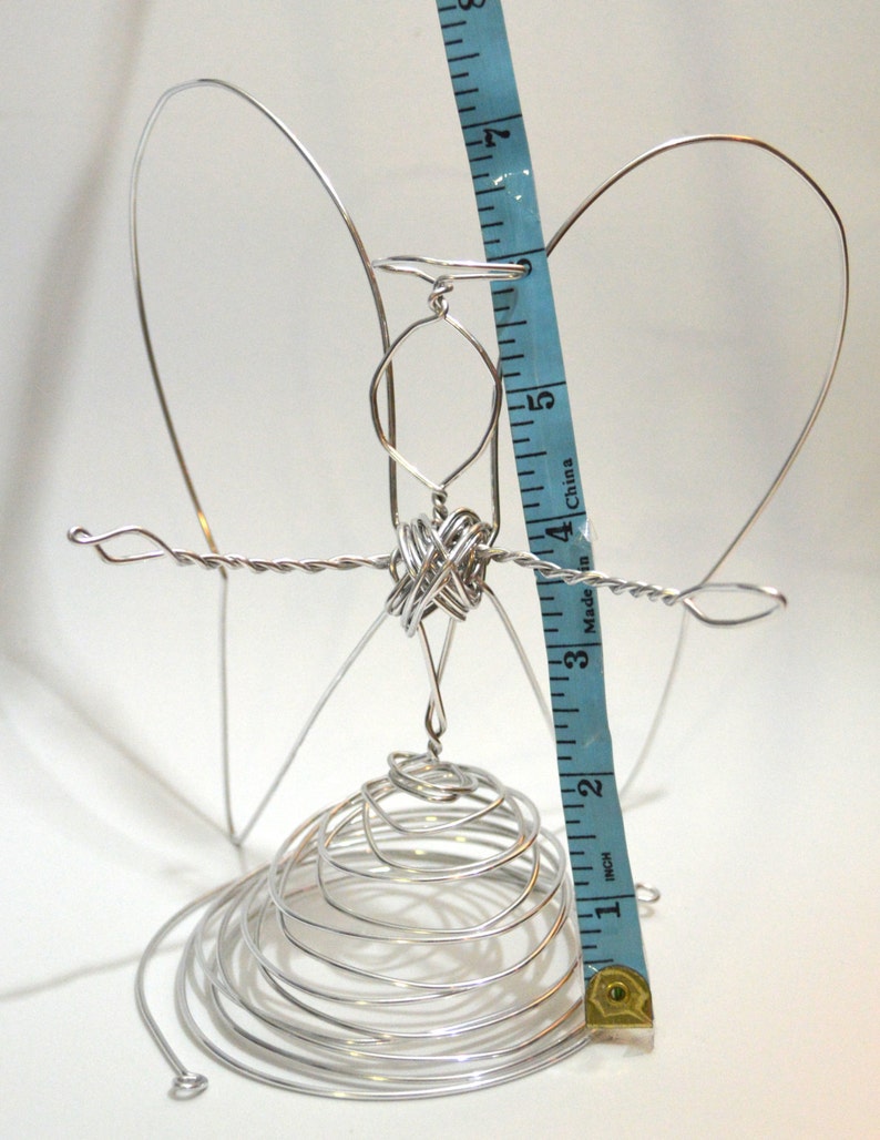 Large Silver Angel Simple Wire Angel Tree Topper Silver Tone | Etsy