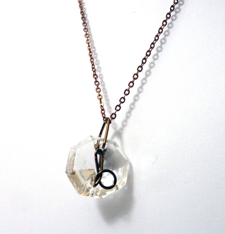 Letter B Crystal Initial Necklace Bronze Copper Small - Etsy