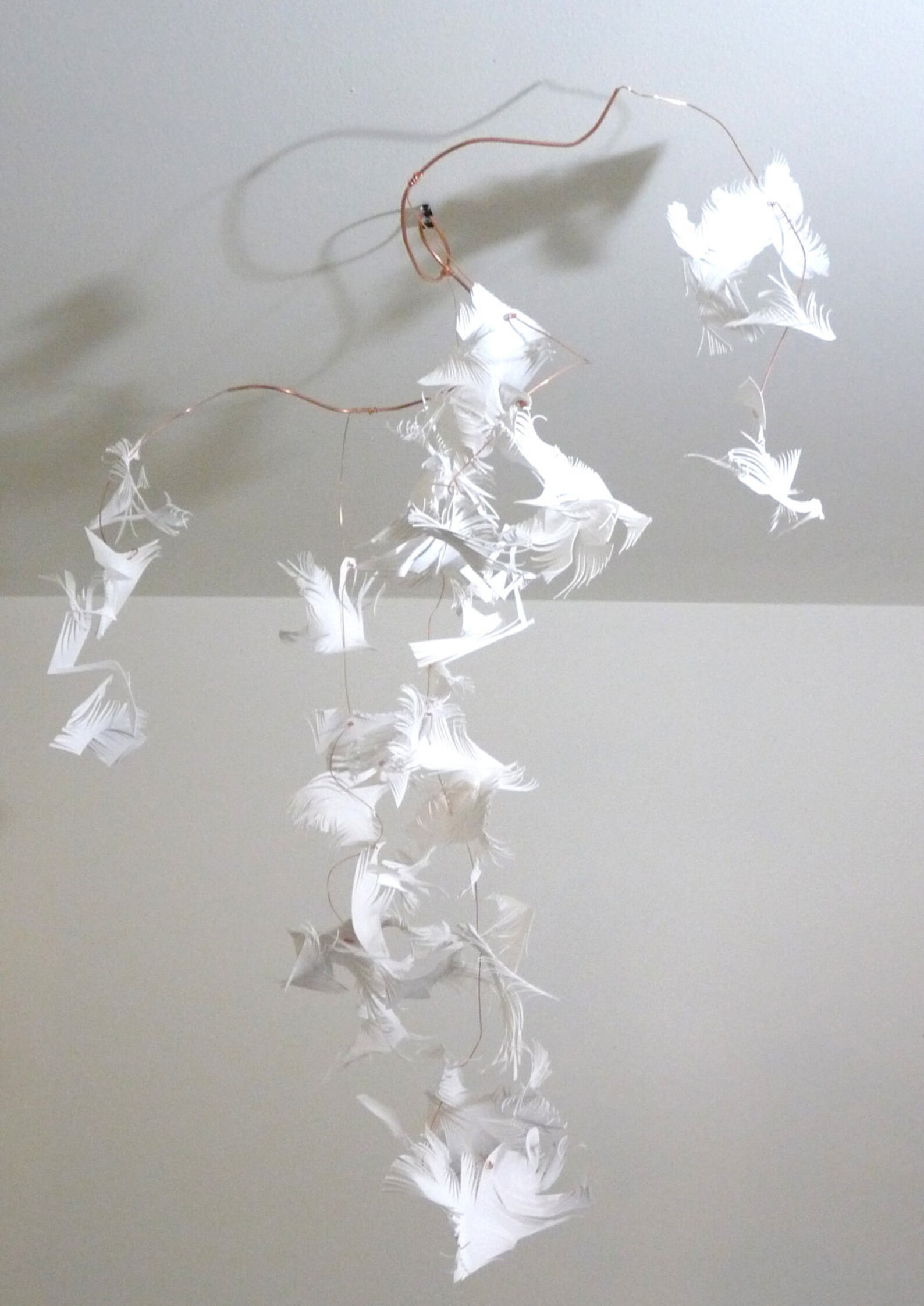 Wind Hanging Cut Paper Sculpture on Copper Hand Cut - Etsy