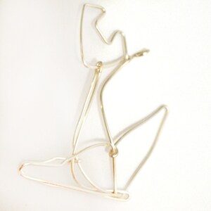 Silver Fox Wire Ornament - Wire Fox Ornament / Pendant - Etsy