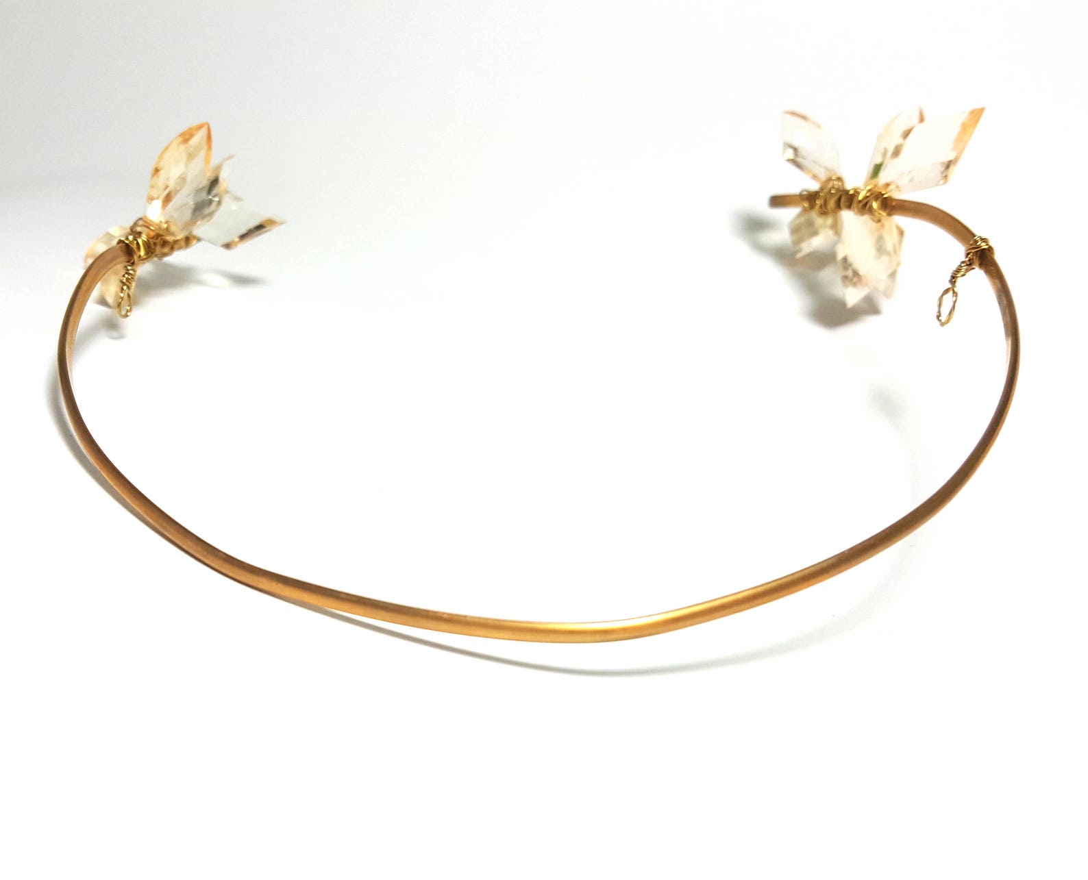 Sparkling Golden Brass Partial Crown for Costume or Wedding - Etsy