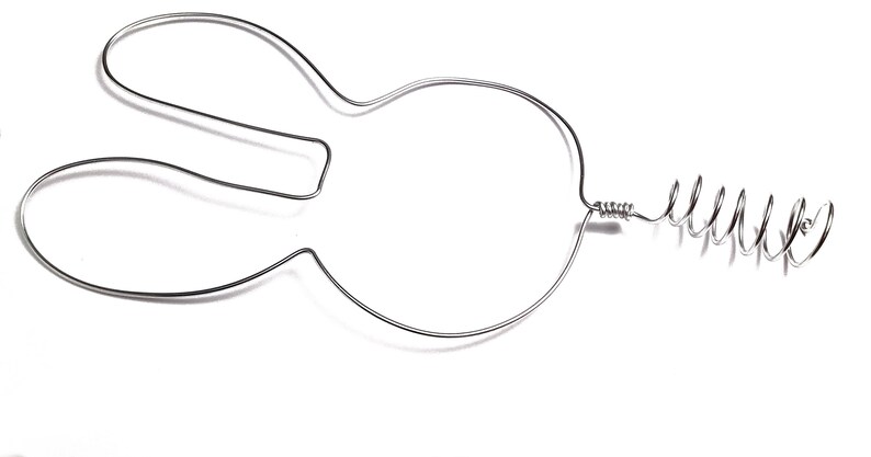 Big Silver Bunny Rabbit Tree Topper Wire Handmade Tree Topper - Etsy